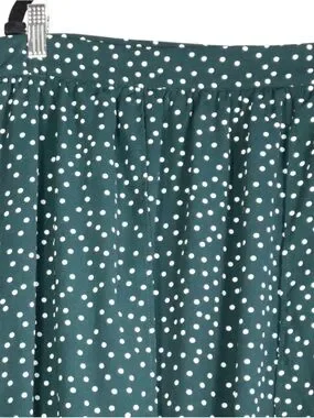 SHEIN | Skirts | Shein Dark Green Maxi Skirt With White Polka Dots ...
